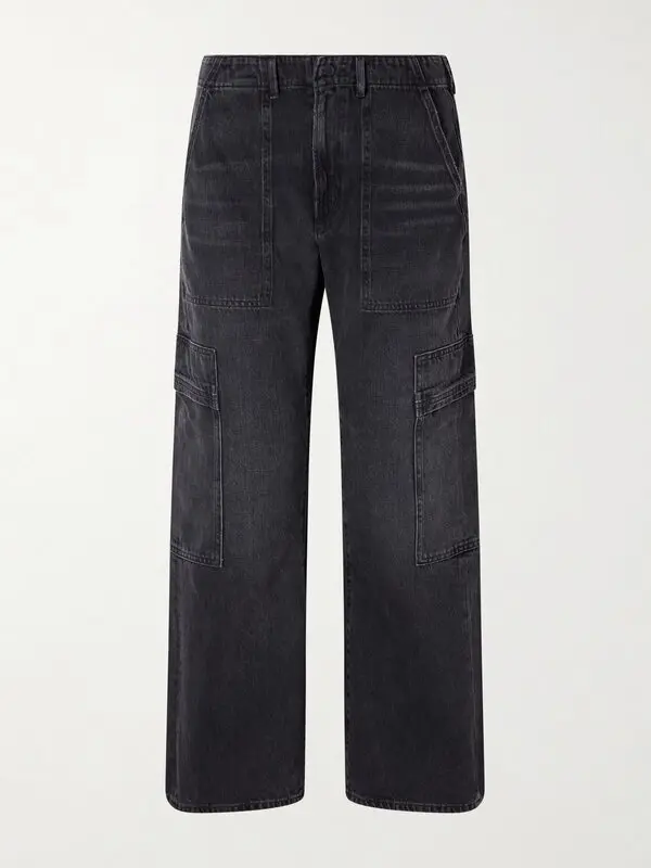 Citizens Of Humanity Sienna Relaxed Utility Flared Jeans - Black