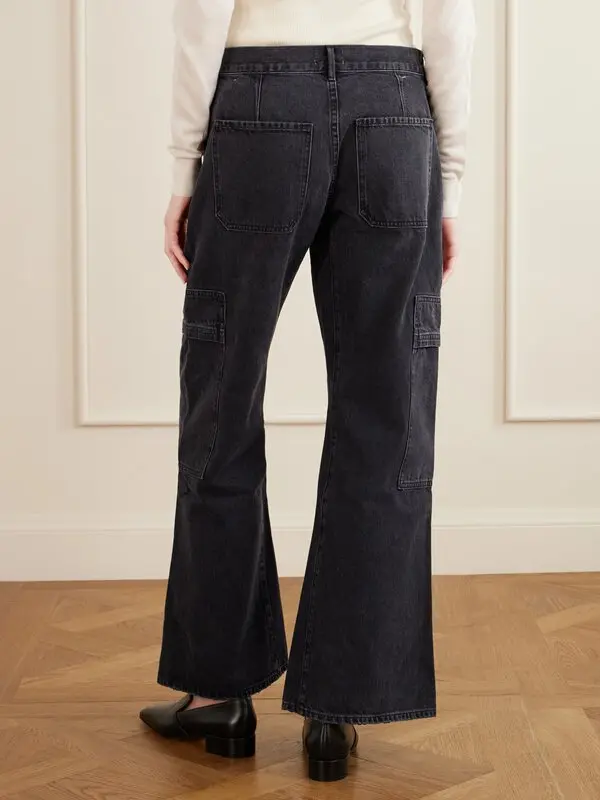 Citizens Of Humanity Sienna Relaxed Utility Flared Jeans - Black