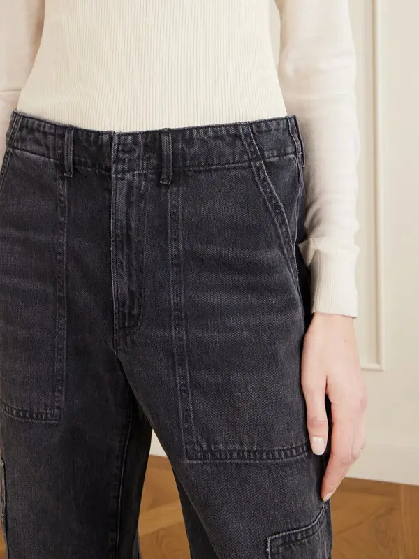 Citizens Of Humanity Sienna Relaxed Utility Flared Jeans - Black