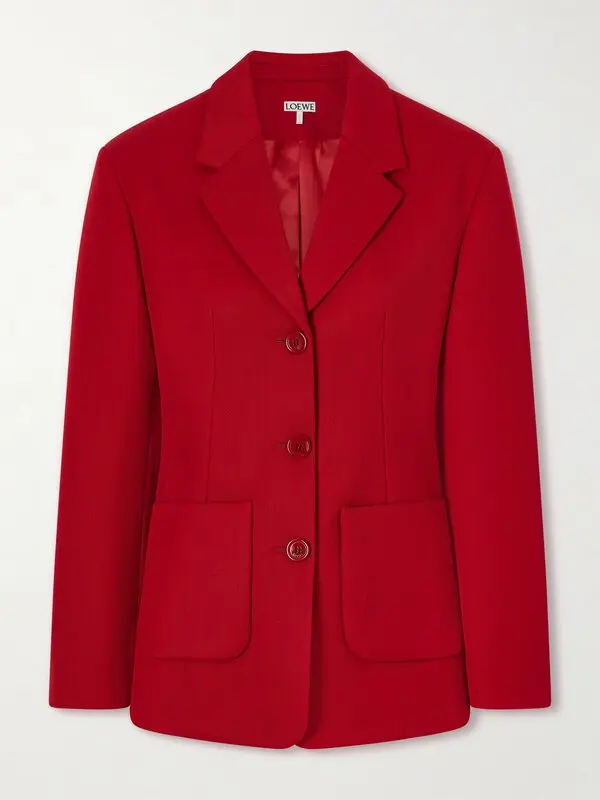 Loewe Wool-blend Blazer - Red