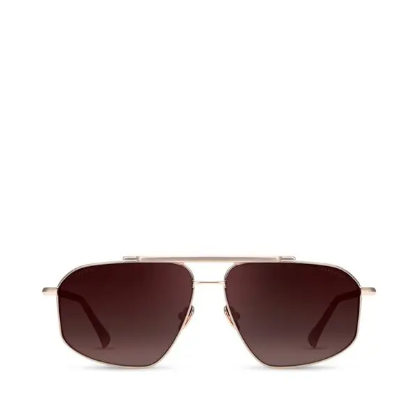 ASPINAL OF LONDON Monte Carlo Aviator Sunglasses - Gold