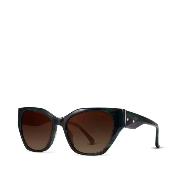 ASPINAL OF LONDON Ivy Cat-eye Sunglasses - Green