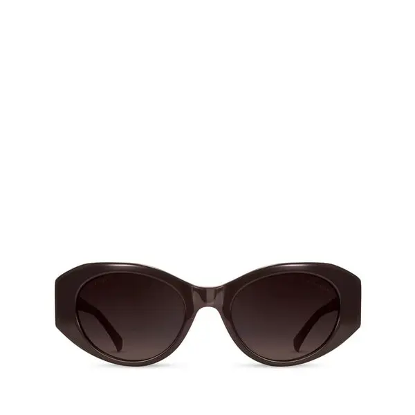 ASPINAL OF LONDON Evie Oval Sunglasses - Brown