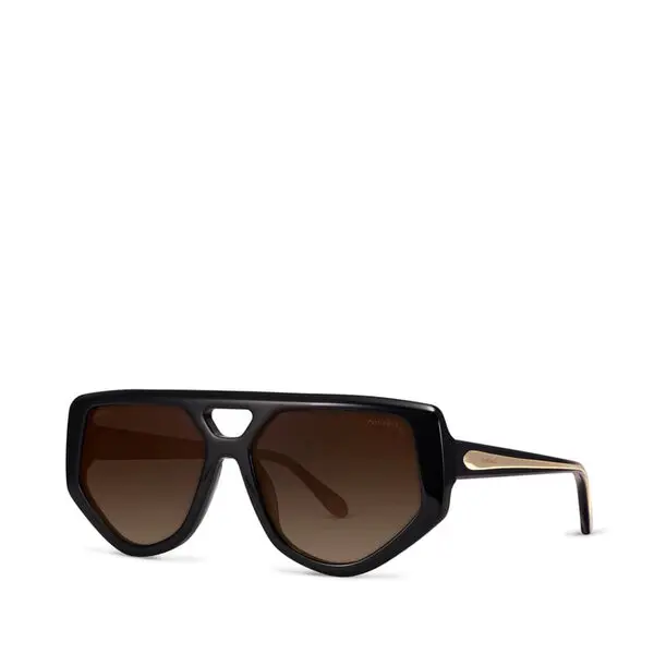 ASPINAL OF LONDON Cabo Aviator Sunglasses - Black