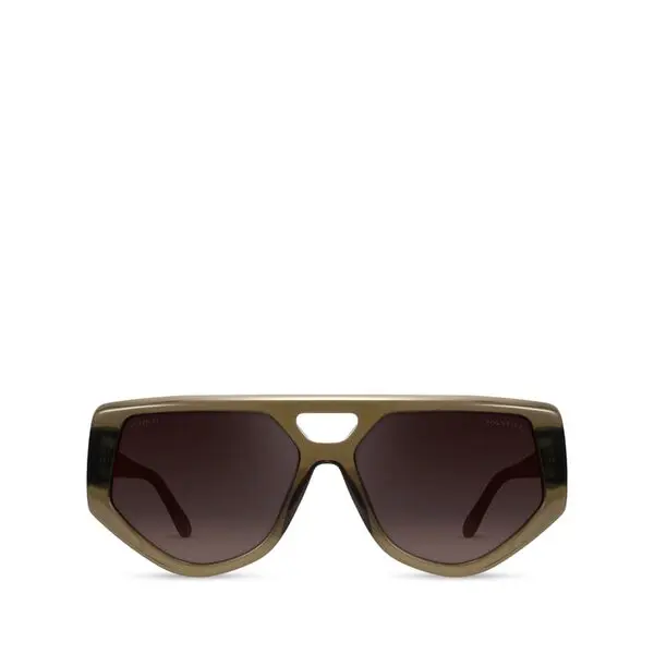 ASPINAL OF LONDON Cabo Aviator Sunglasses - Green