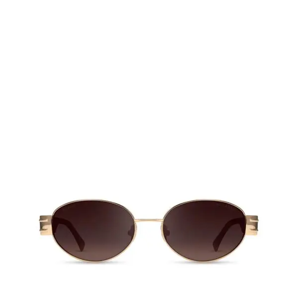 ASPINAL OF LONDON Poppy Oval Sunglasses - Gold