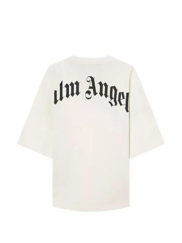 Palm Angels Classic Logo Over T-shirt - Neutrals
