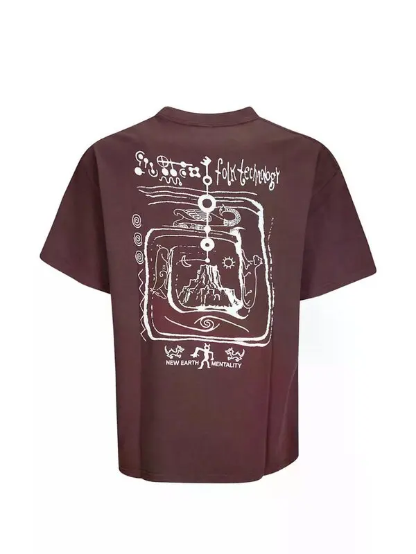 BRAIN DEAD Ancient Knowledge Printed T-shirt