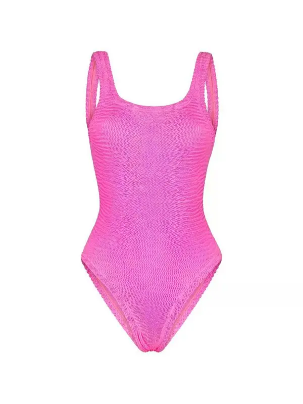 PARAMIDONNA One-piece Textured Swimsuit - Pink