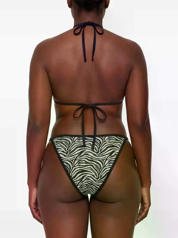 PARAMIDONNA Lilia Zebra-print Bikini - Black