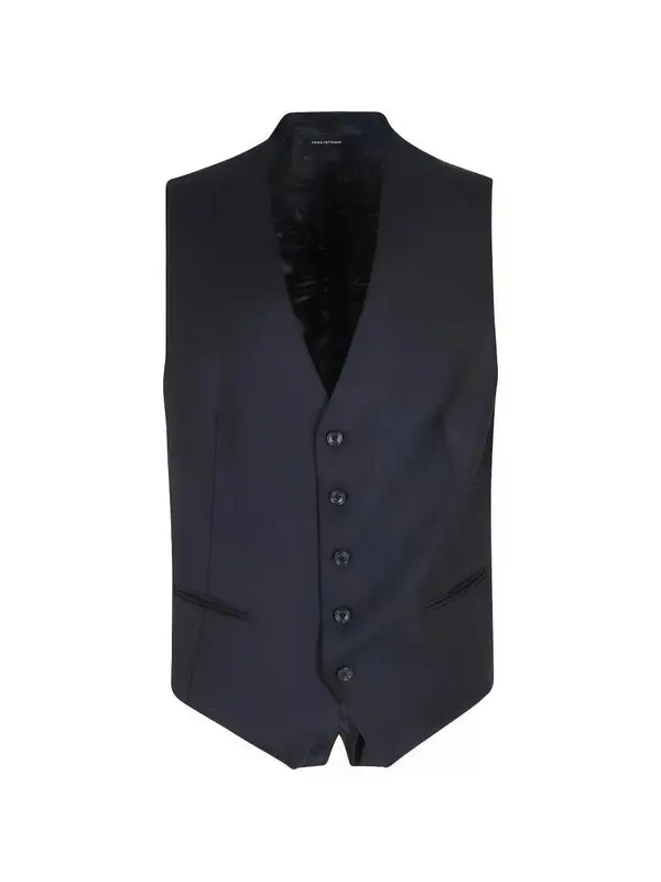 Tagliatore Button-fastening Vest - Blue