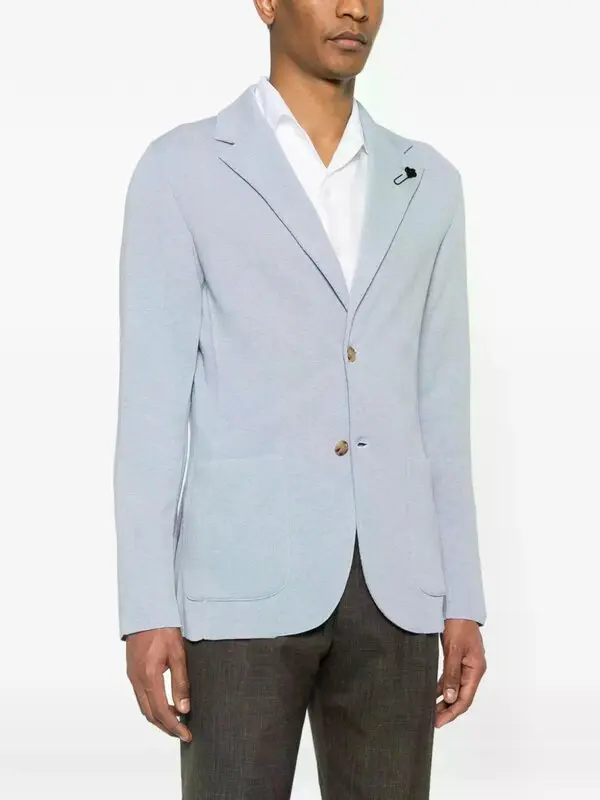 LARDINI Pocket Pin Blazer - Blue