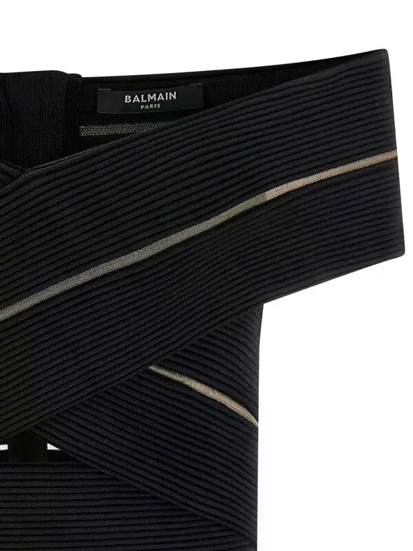 Balmain Off-the-shoulder Top - Black
