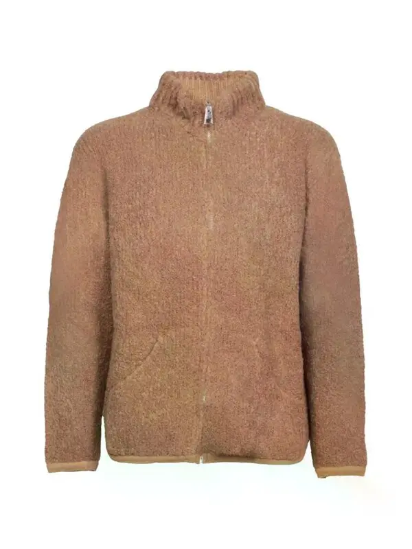 AMARANTO Teddy Full-zip Cardigan