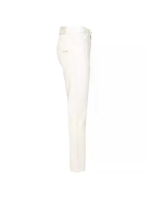Zegna Logo-patch Trousers - White