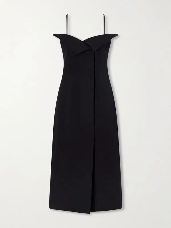 FFORME Cotton And Silk-blend Maxi Dress