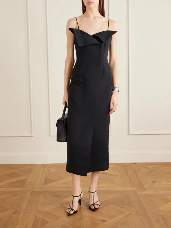 FFORME Cotton And Silk-blend Maxi Dress