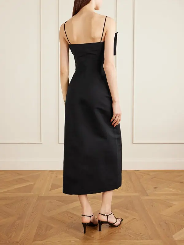 FFORME Cotton And Silk-blend Maxi Dress