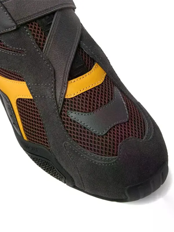 Versace Galaxia Suede Sneakers - Brown