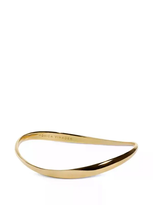 Monica Vinader Swirl Bangle Bracelet - Gold