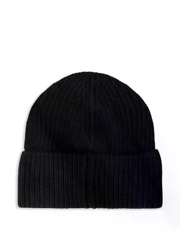 Palm Angels Logo Ribbed Beanie