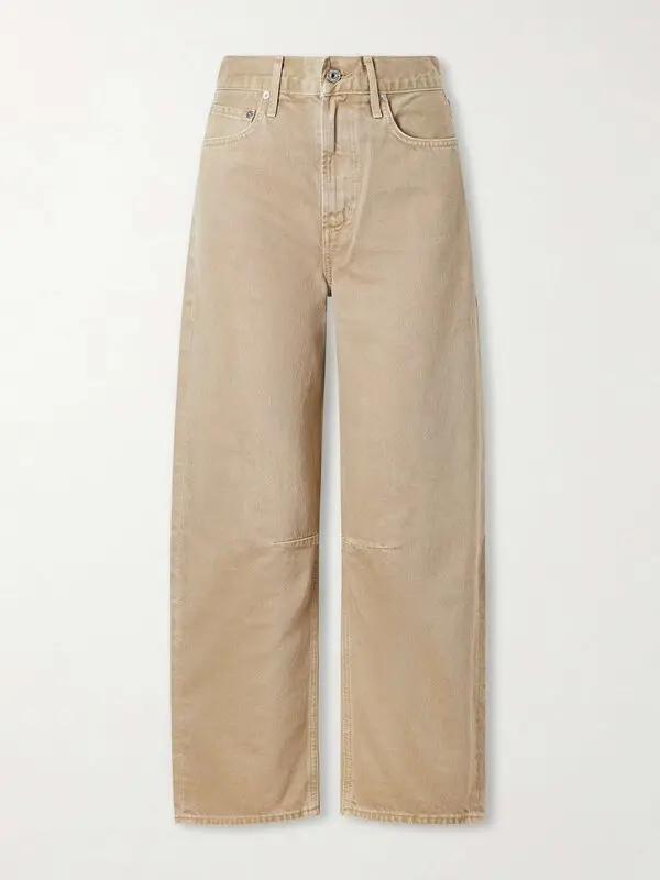 Citizens Of Humanity Miro Mid-rise Barrel Leg Jeans - Beige