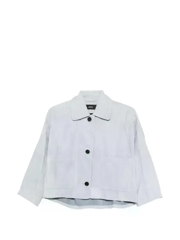 ARMA Zhou Patch-pocket Leather Jacket