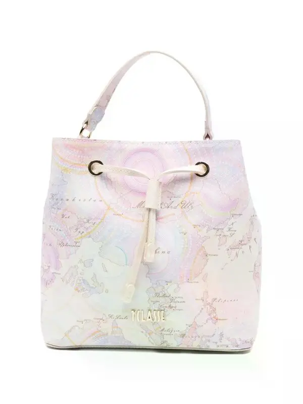 ALVIERO MARTINI 1° CLASSE Map-print Bucket Bag