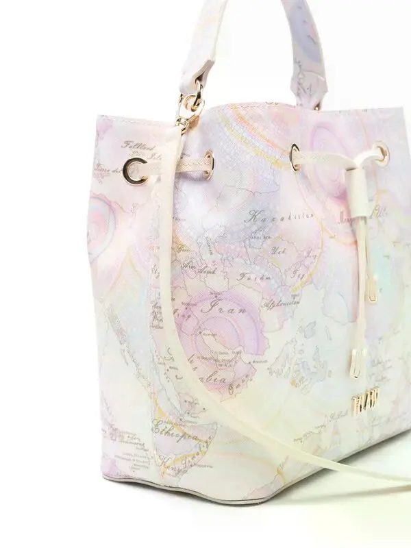 ALVIERO MARTINI 1° CLASSE Map-print Bucket Bag
