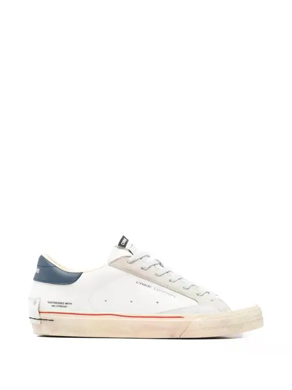 CRIME LONDON Contrast Leather Sneakers