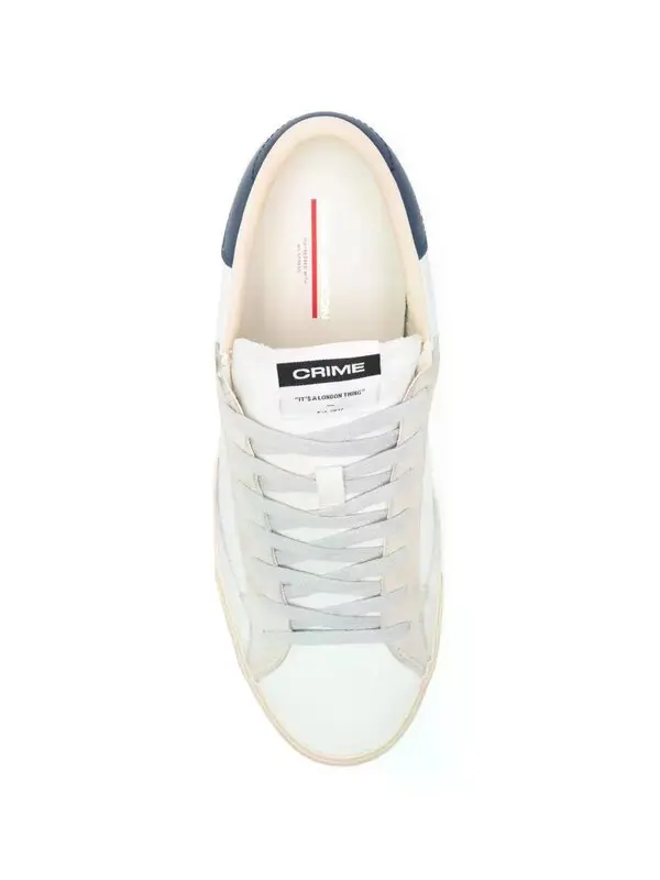 CRIME LONDON Contrast Leather Sneakers
