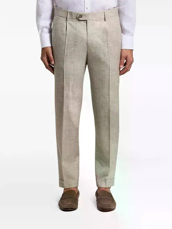 Peserico Checked Pleated Trousers