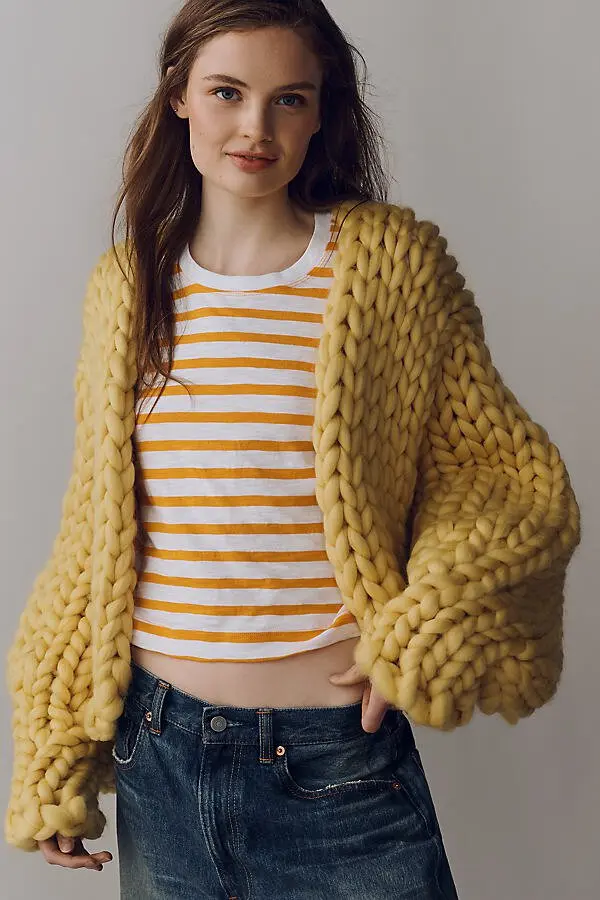 HOPE MACAULAY Colossal Wool Cardigan