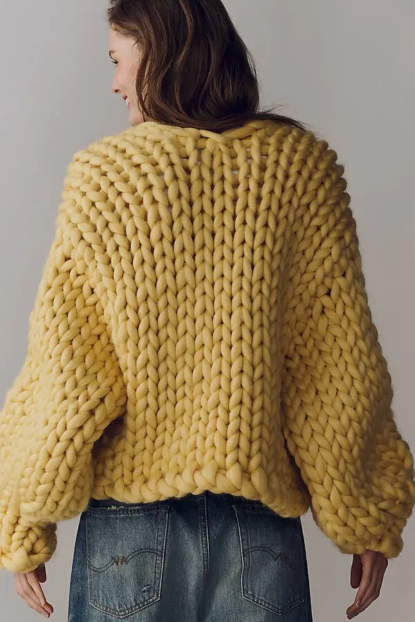 HOPE MACAULAY Colossal Wool Cardigan