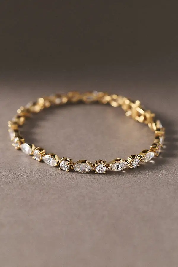 FINE DIAMONDS BY ANTHROPOLOGIE WEDDINGS Mixed Stone Lab Diamond Tennis Bracelet