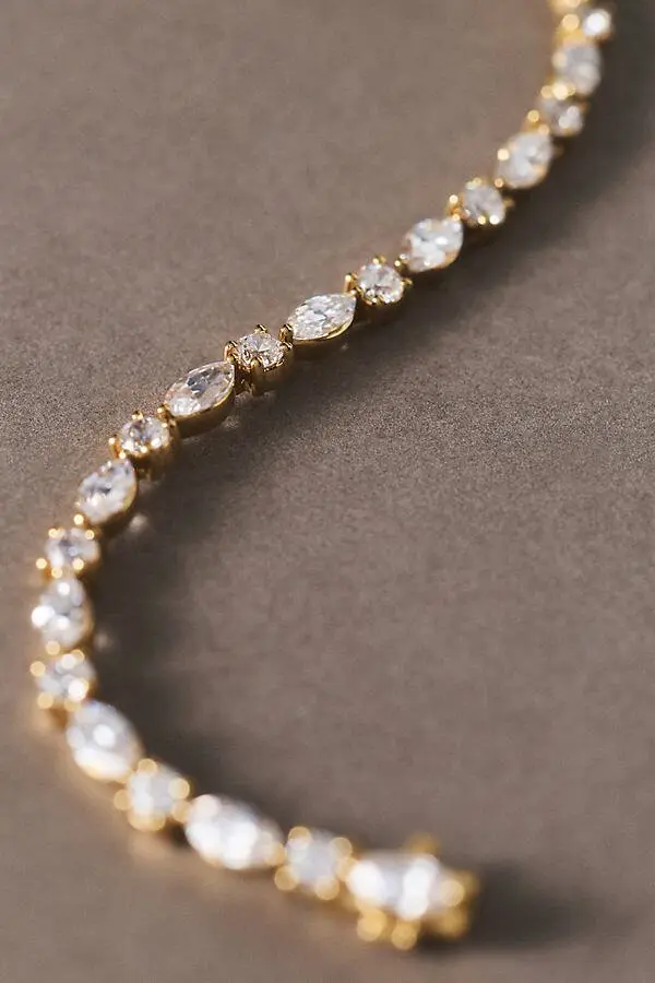 FINE DIAMONDS BY ANTHROPOLOGIE WEDDINGS Mixed Stone Lab Diamond Tennis Bracelet