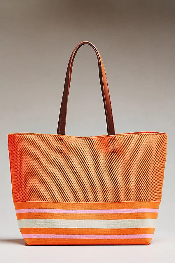 SHIRALEAH Aria Neoprene Tote Bag - Orange