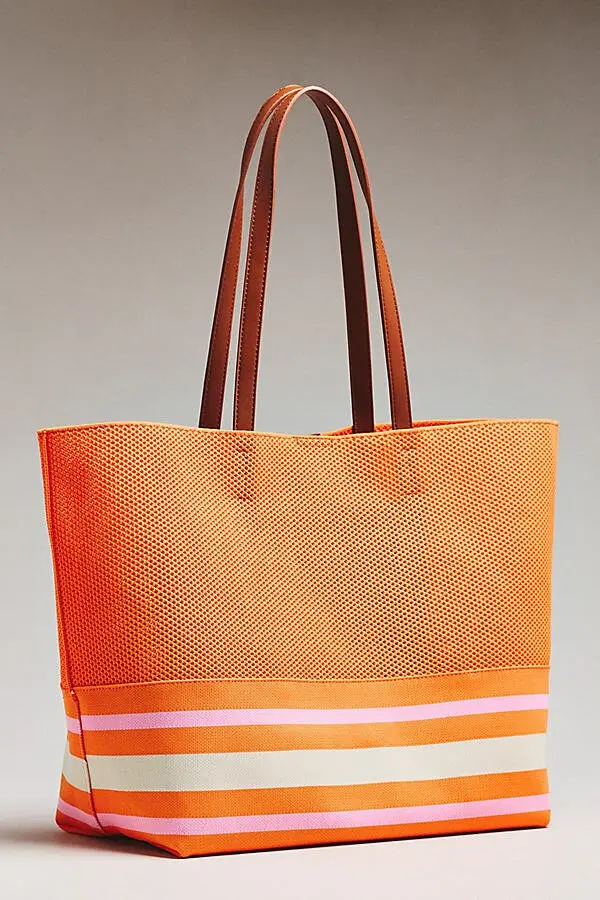 SHIRALEAH Aria Neoprene Tote Bag - Orange