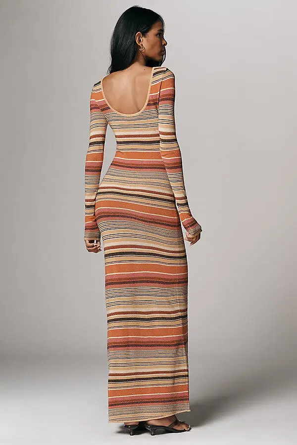 Faithfull The Brand Notturna Long-sleeve Maxi Dress