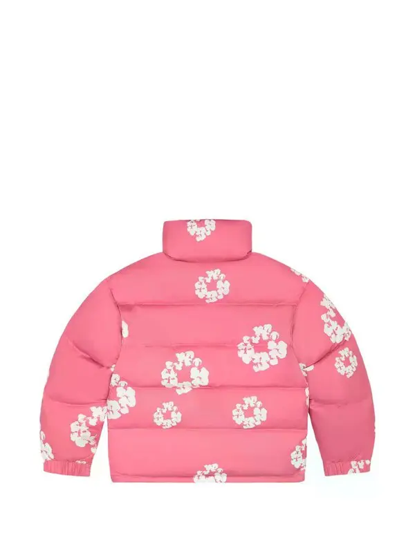 DENIM TEARS Wreath Puffer Jacket - Pink