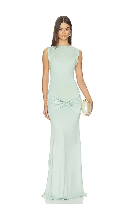 Delfi Quinn Gown - Sage