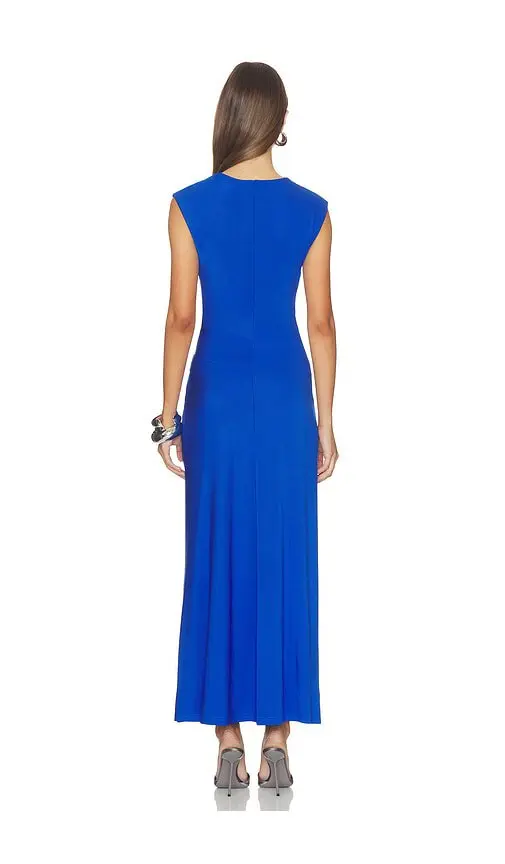 Simkhai Acacia Draped Jersey Midi Dress