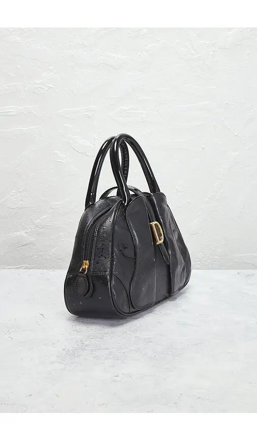 FWRD RENEW Dior Mini Double Saddle Bowler Bag