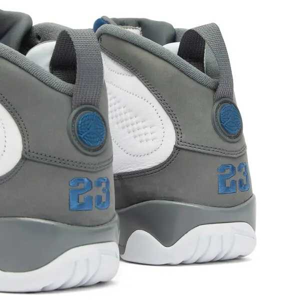 JORDAN 9 Retro Sneaker - White/blue/grey