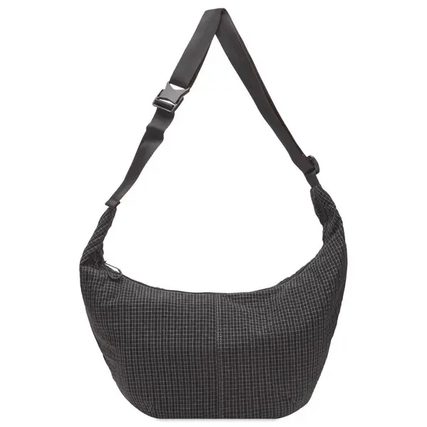 Comme Des Garçons Grid Check Shoulder Bag - Black/white