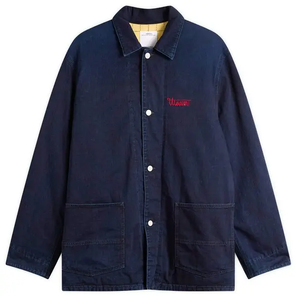 Visvim Osiris Down Coverall Damaged Shirt Jacket - Indigo
