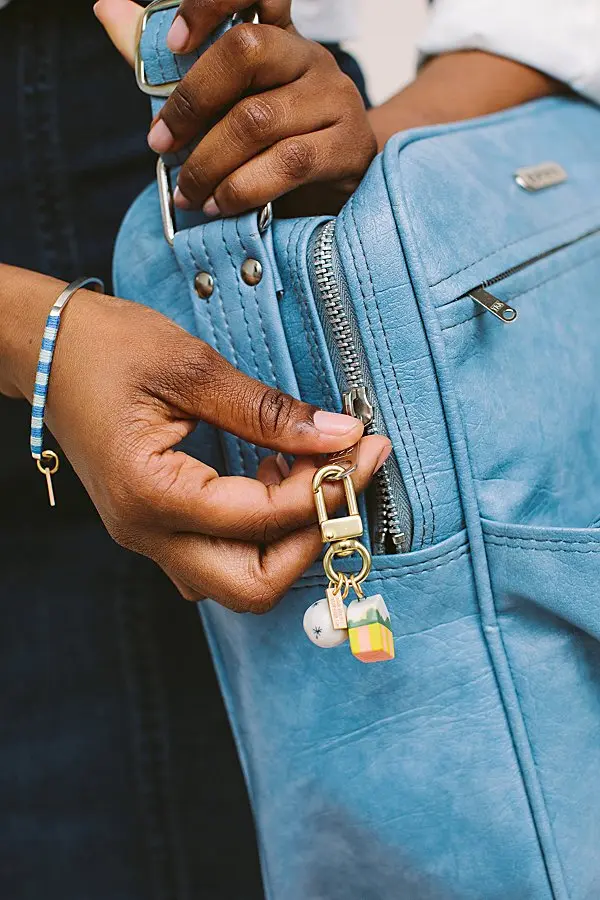 TWENTY TWO WEST The Village Bag Charm - Lavender