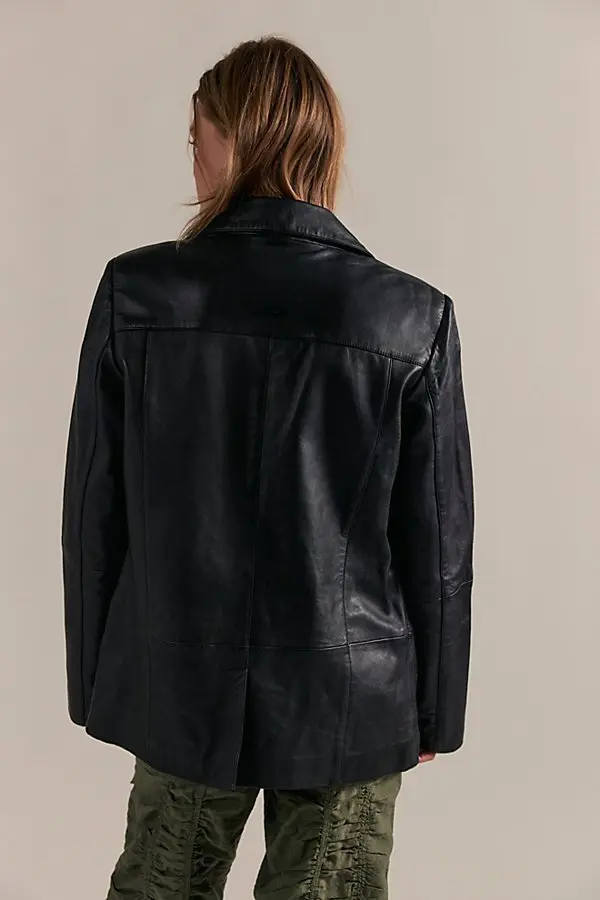 DEADWOOD Stanley Leather Blazer