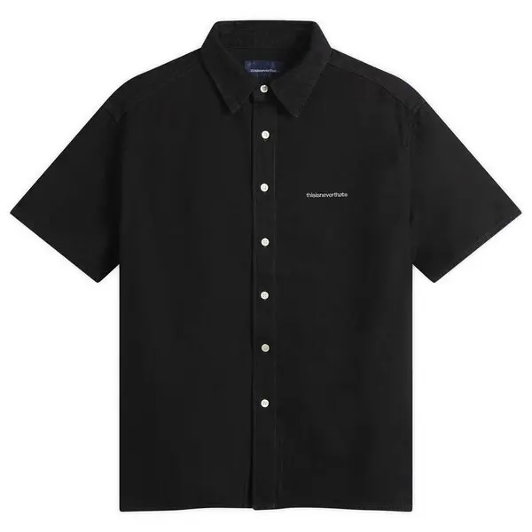 THISISNEVERTHAT Washed Denim Short Sleeve Shirt