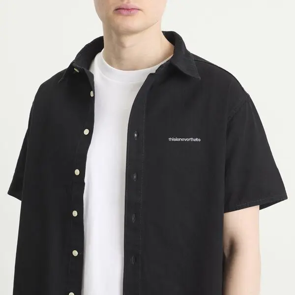 THISISNEVERTHAT Washed Denim Short Sleeve Shirt